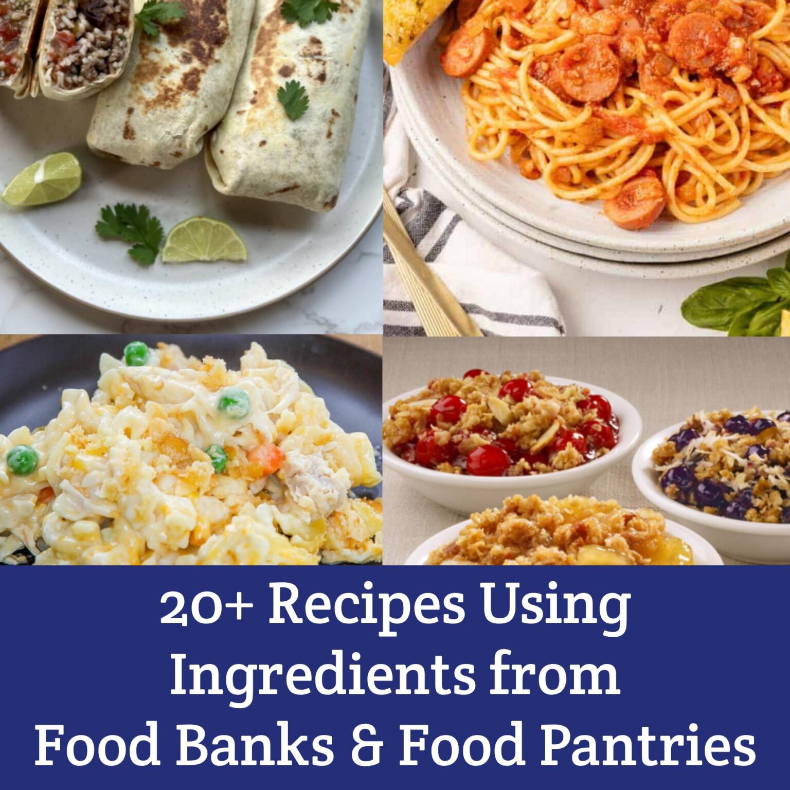 20+ Recipes Using Ingredients from Food Banks & Food Pantries – Moon ...